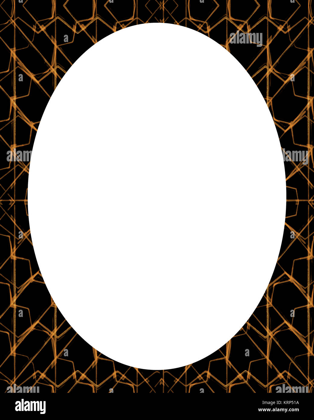 Circle Frame Background with Decorated Borders Stock Photo - Alamy