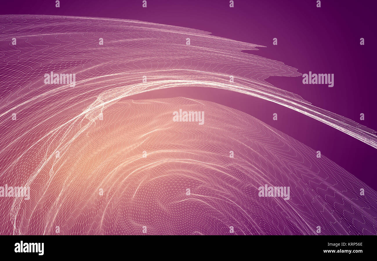 Abstract polygonal space low poly dark background, 3d rendering Stock ...