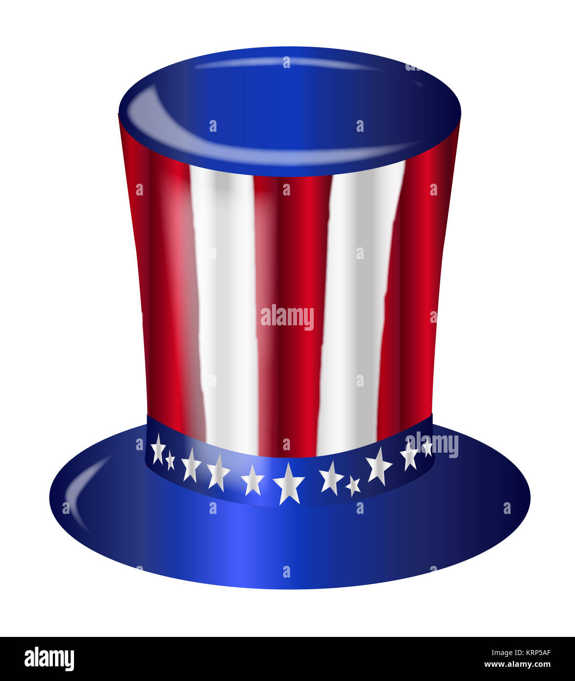 Uncle Sam Flag Hat Stock Photo - Alamy