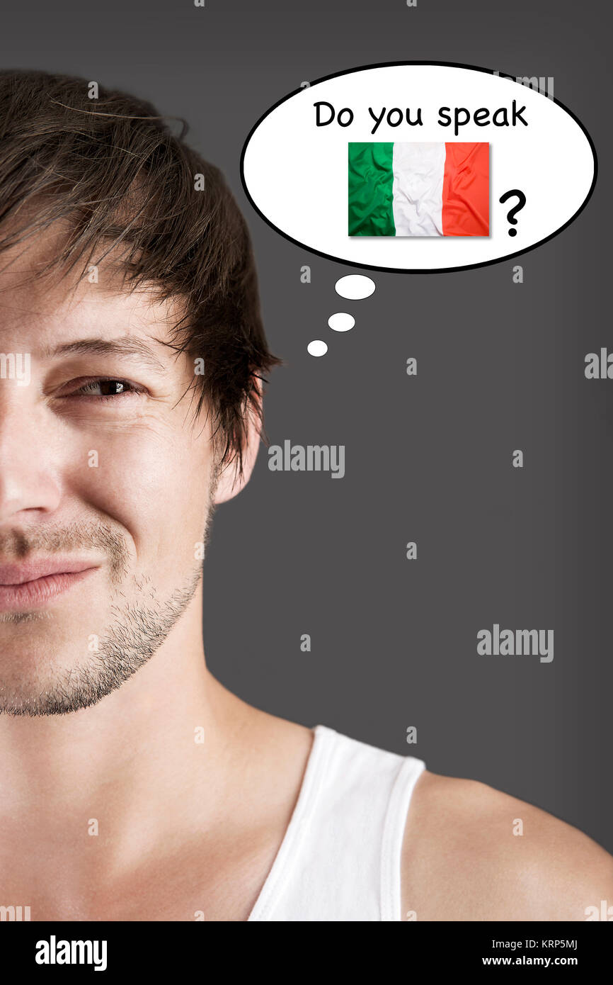 Do you speak Italian Stock Photo - Alamy