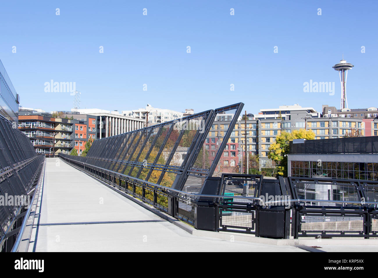 Seattle Pedestrian Bridge Stock Photo - Alamy