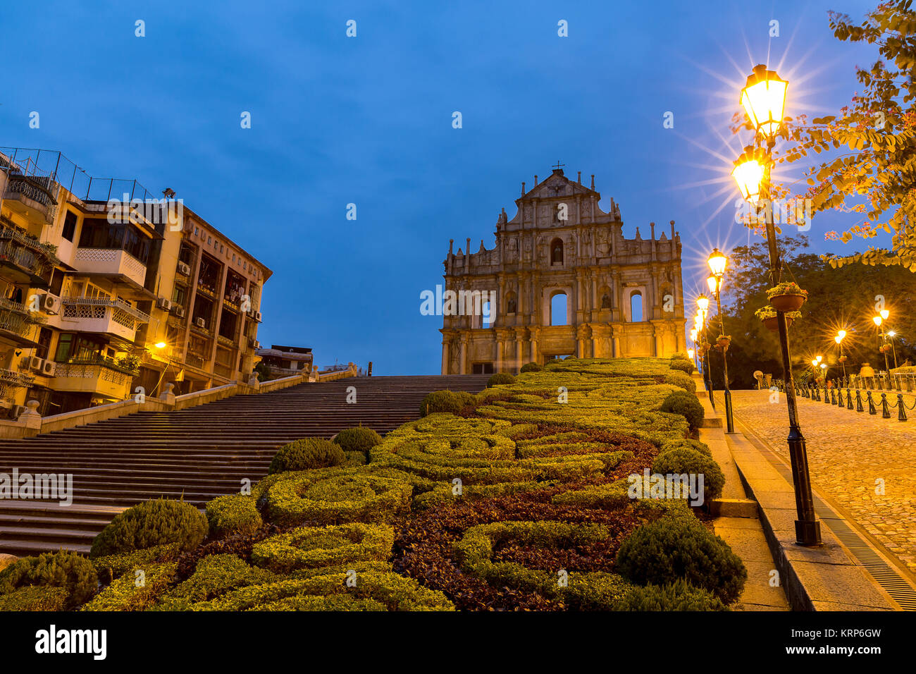 Macau Ruins of St. Paul's Stock Photo - Alamy