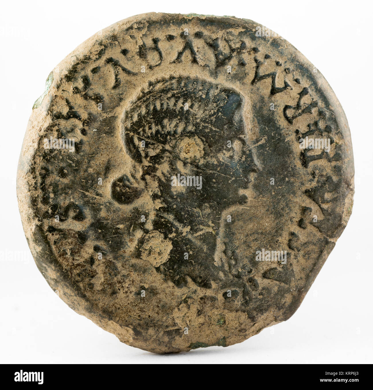 Dupondius. Ancient Roman bronze coin of Emperor Tiberius. Livia. Minted ...