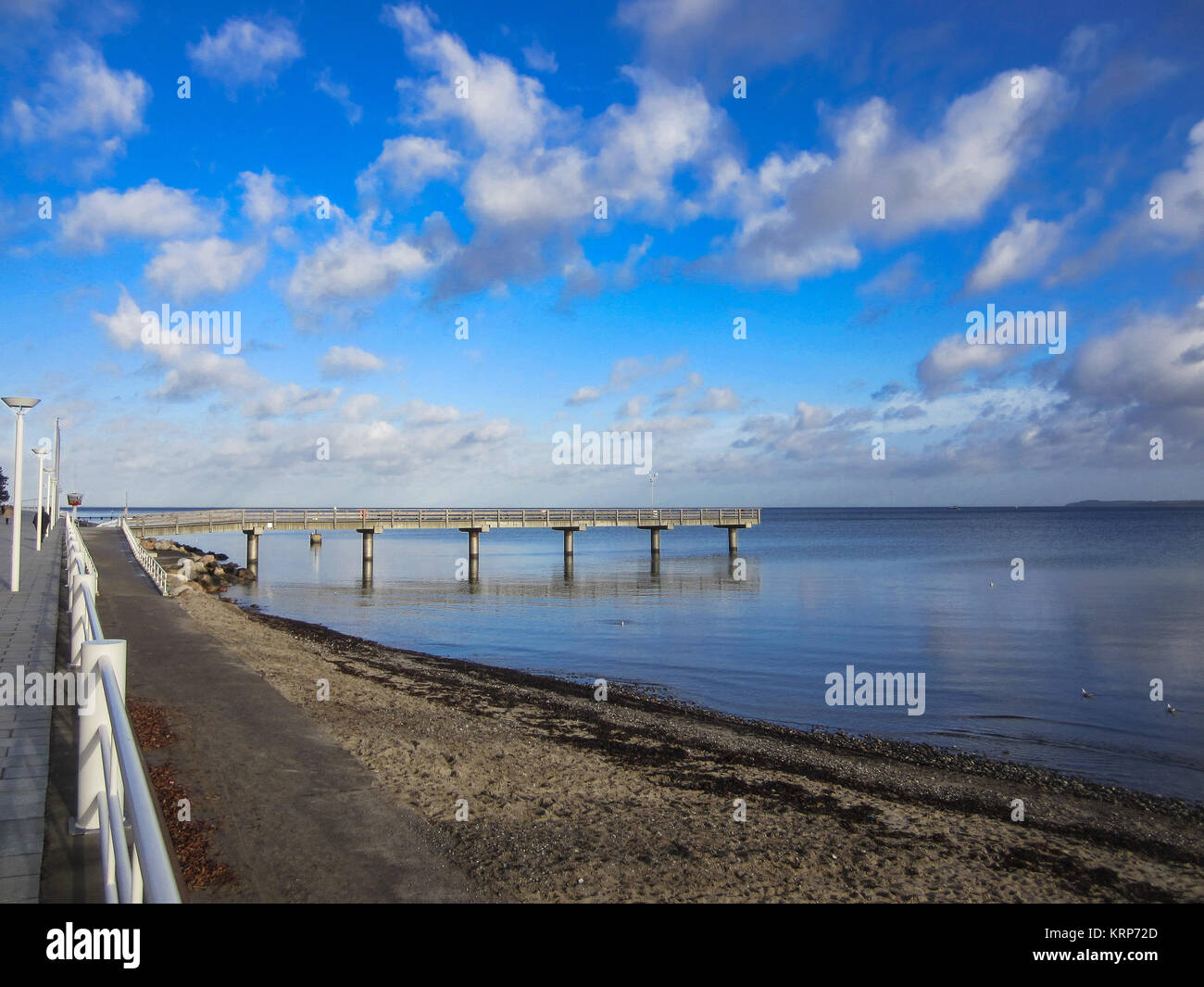 Beach Boardwalk in Luebeck-Travemuende Stock Photo - Alamy
