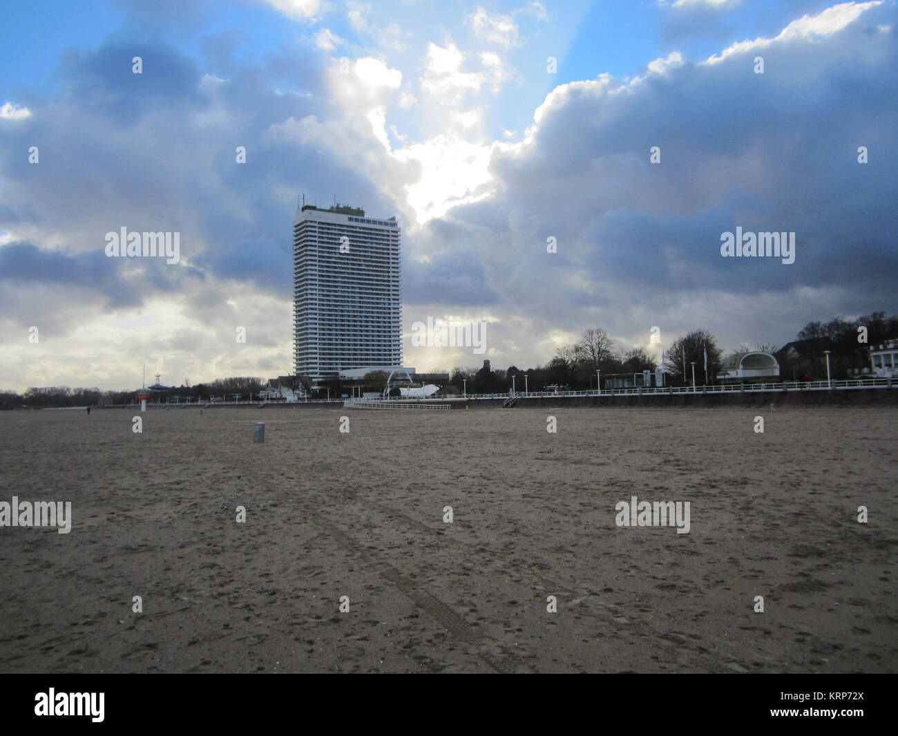 Beach Boardwalk in Luebeck-Travemuende Stock Photo - Alamy