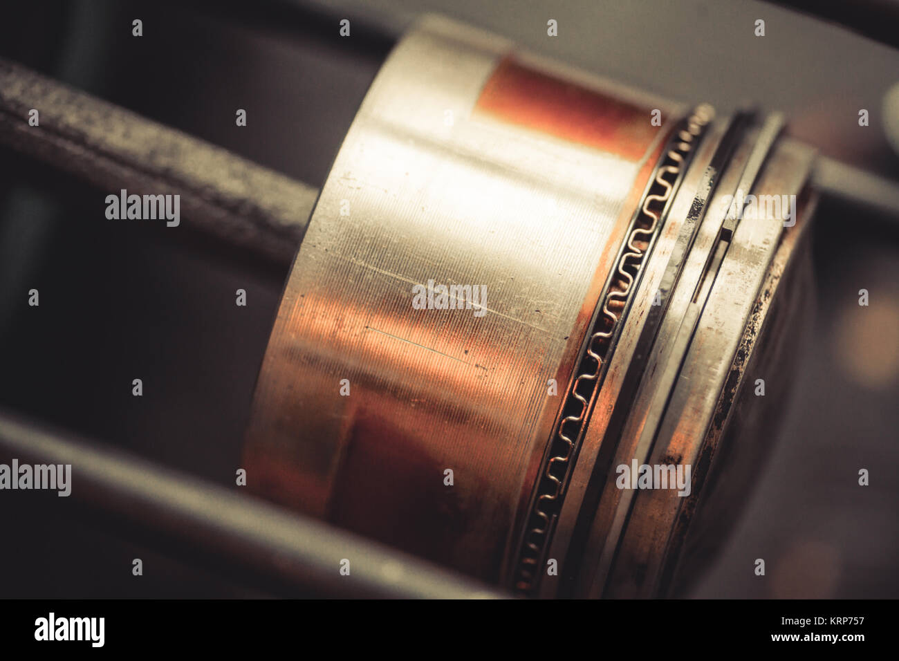 Motorcycle piston detail Stock Photo - Alamy