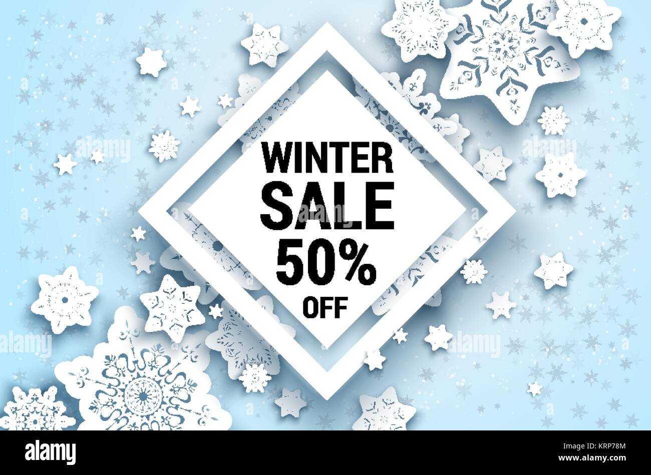 Winter sale 3d vector Stock Vector Images - Alamy