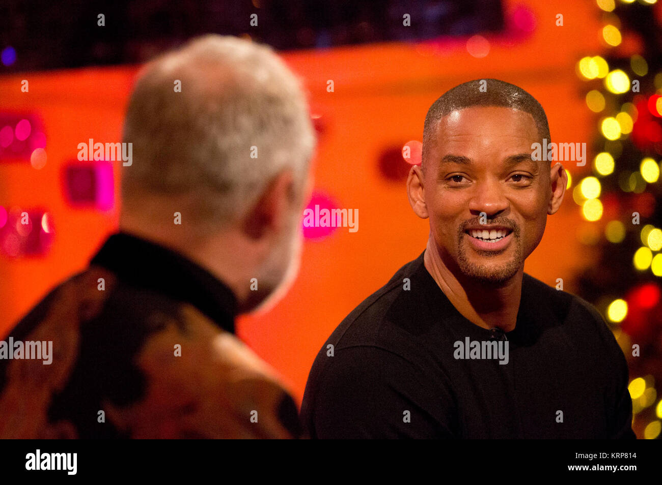 Host Graham Norton Left And Will Smith During Filming Of The Graham