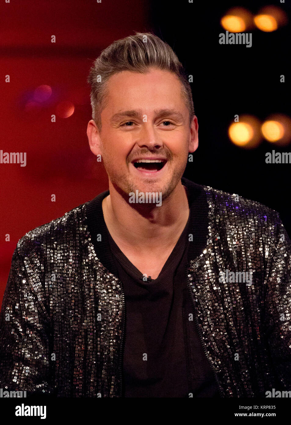 Tom Chaplin during filming of the Graham Norton Show at The London ...
