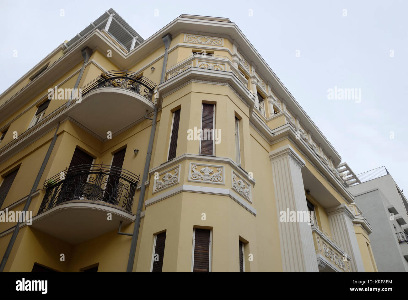 Exterior of a renovated building built in the Eclectic architecture ...