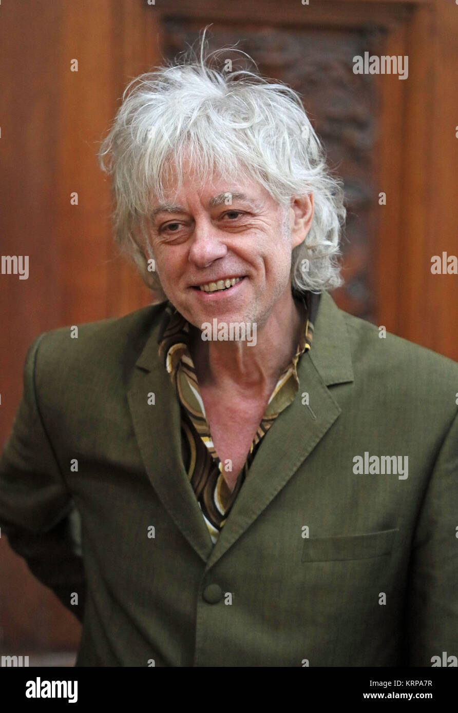 Sir Bob Geldof at the National Library of Ireland (NLI) in Dublin as he ...