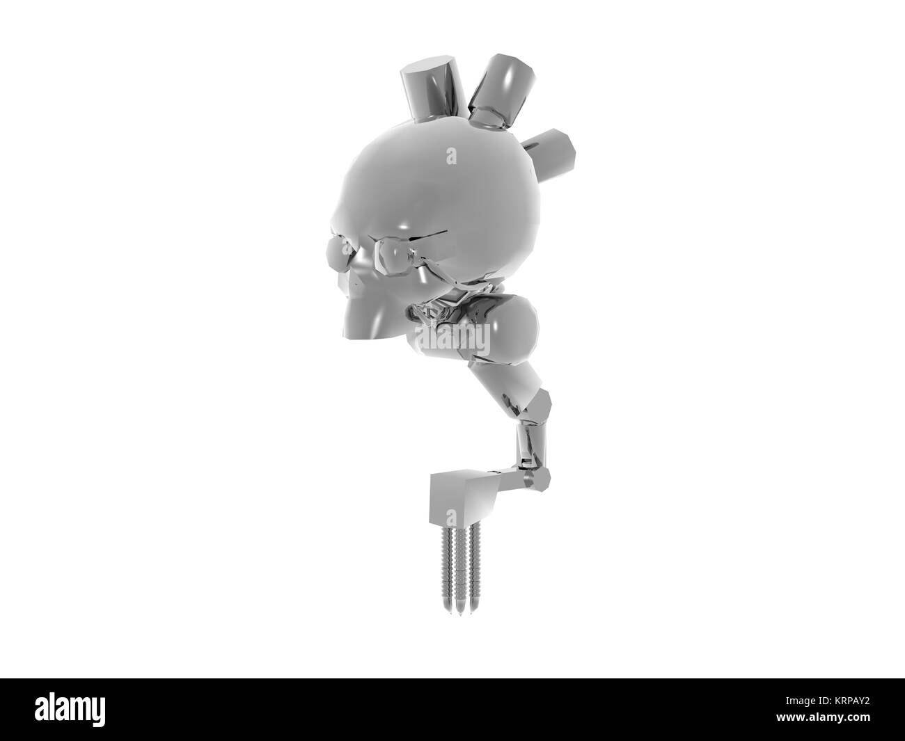 robot head released Stock Photo - Alamy