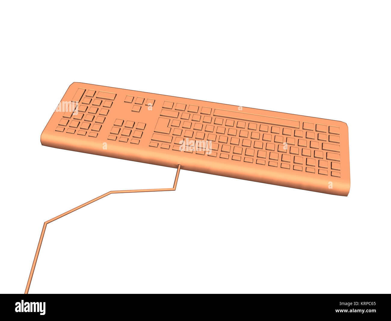 computer keyboard isolated Stock Photo - Alamy