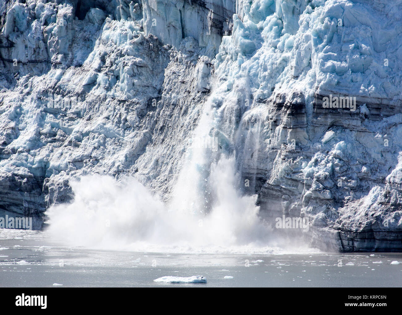Falling Ice in Alaska Stock Photo - Alamy