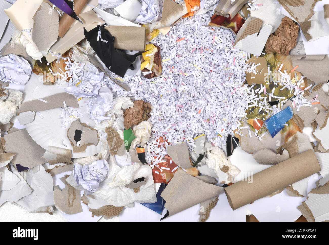 inside of a paper recycling container Stock Photo - Alamy