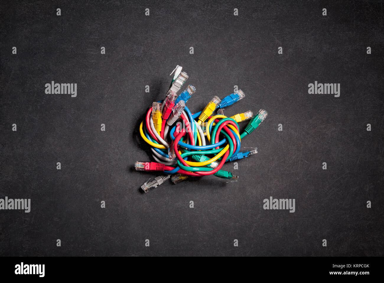 Colorful ethernet network cables Stock Photo - Alamy