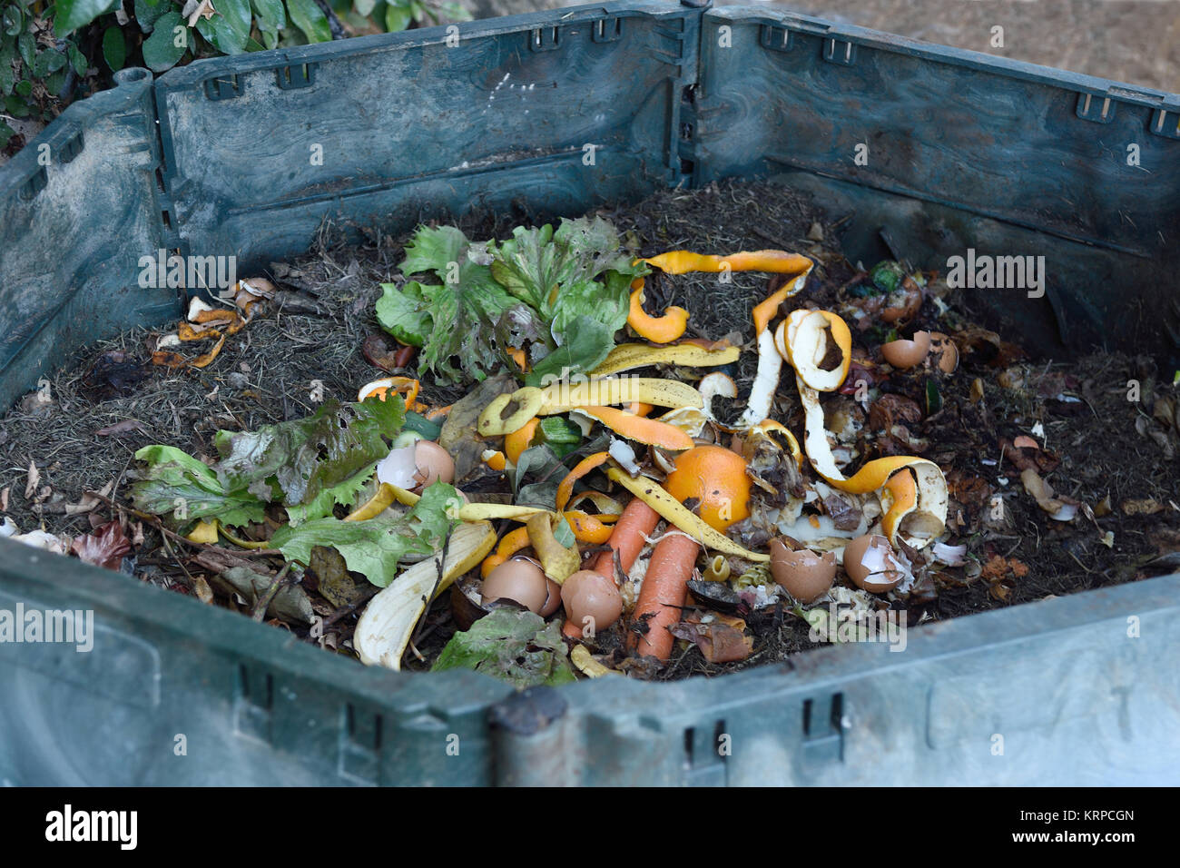 inside of a composting container Stock Photo - Alamy