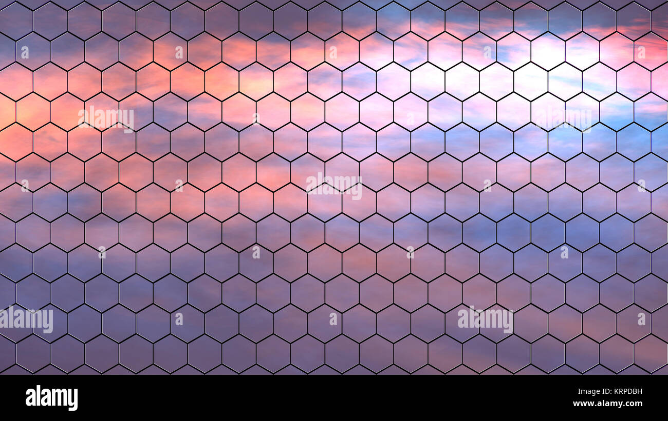 3d rendering colorful hexagon pattern with nice color Stock Photo - Alamy