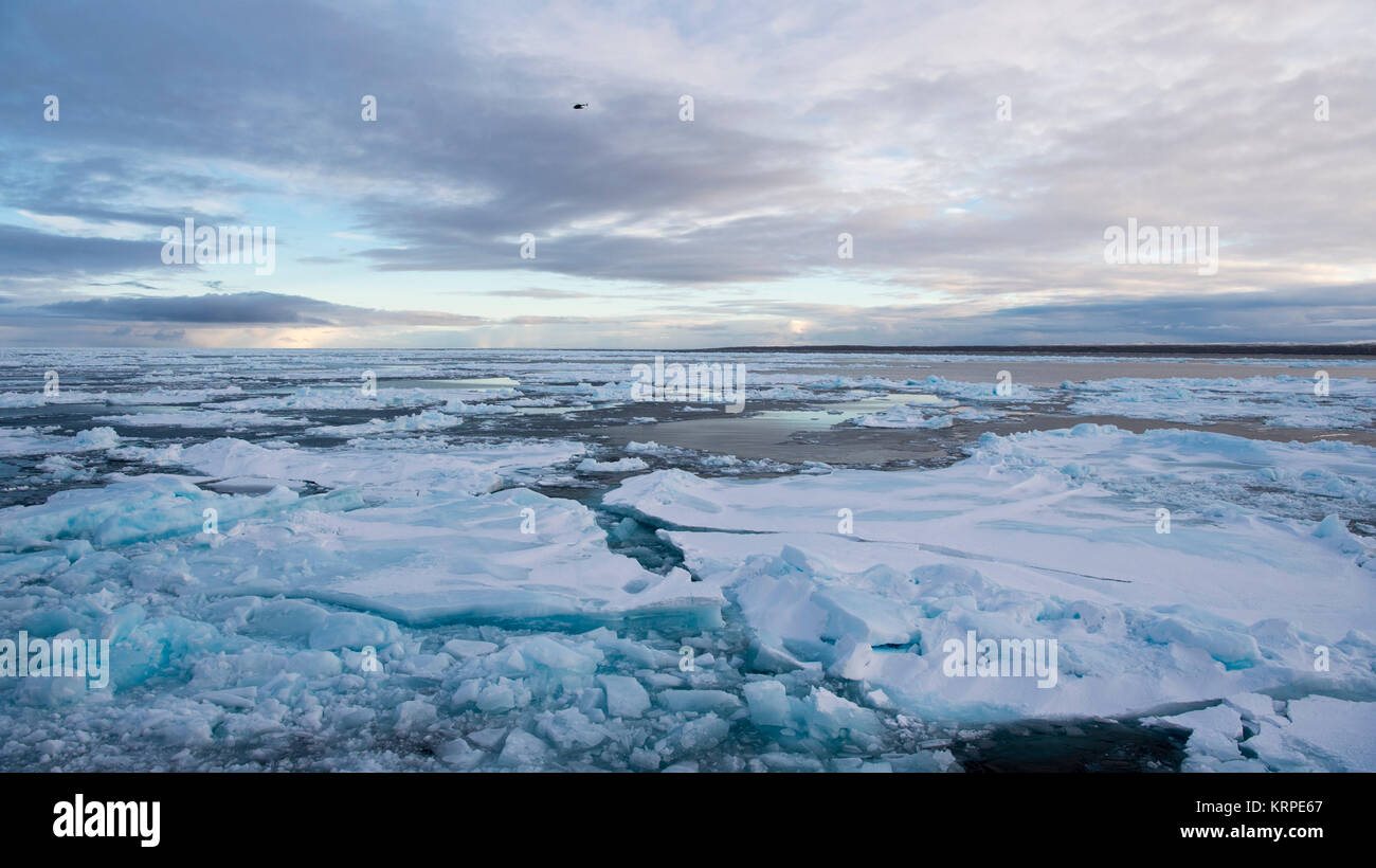Icebreaker in the ice Stock Photo - Alamy
