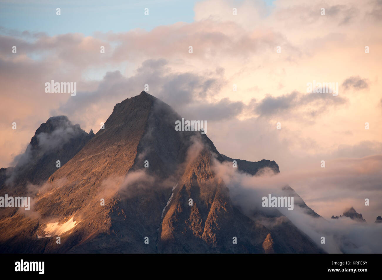 Mountain view in Greenland Stock Photo - Alamy