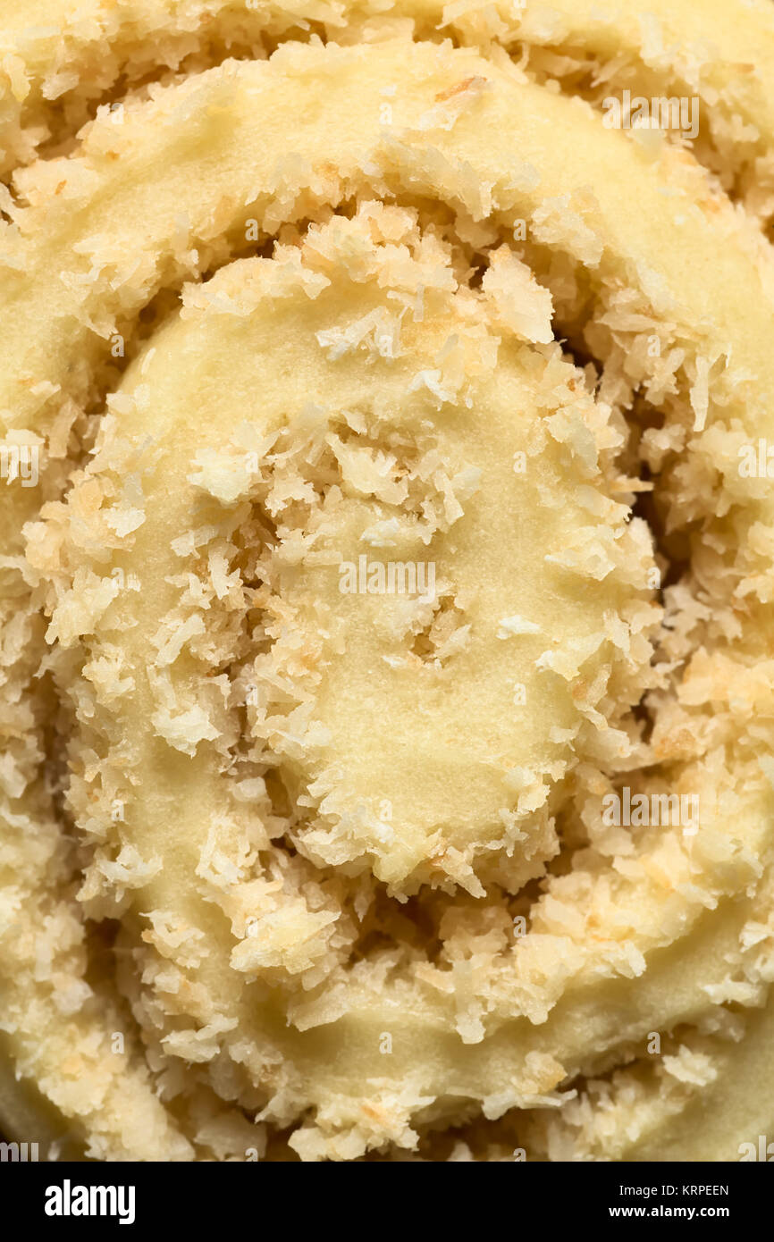 Sweet Coconut Roll Stock Photo - Alamy