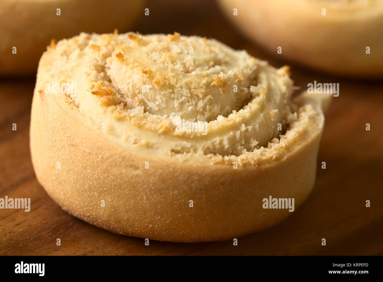 Sweet Coconut Roll Stock Photo - Alamy