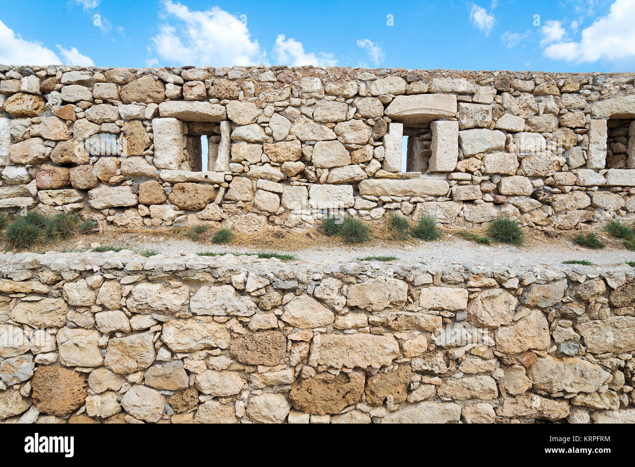 Bastion the fortress of Fortezza in Rethymno, Crete, Greece, the Wall ...