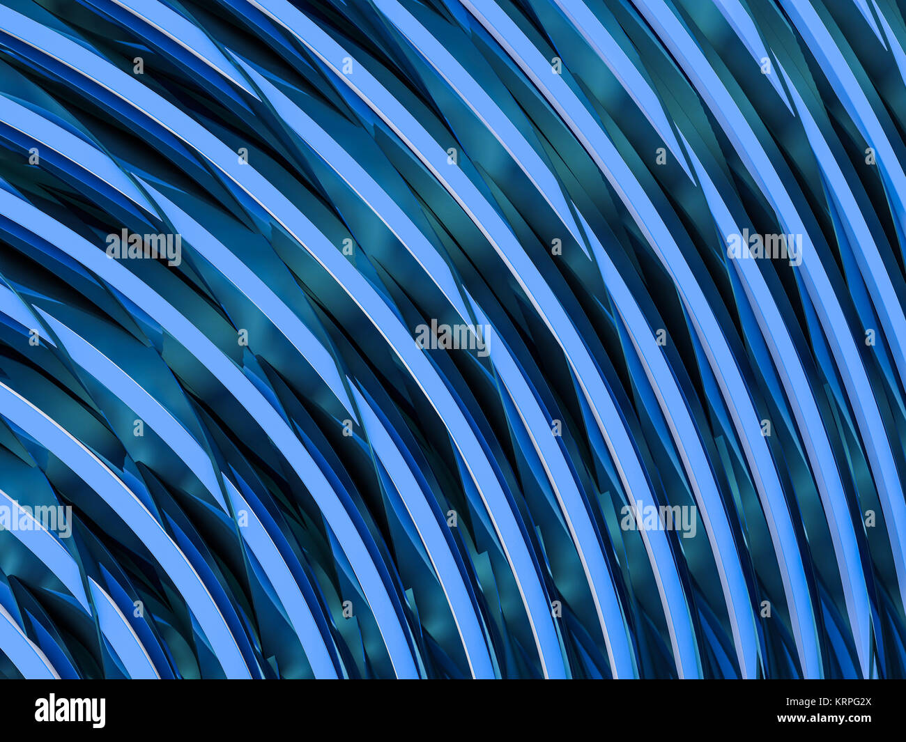 Abstract swirly shape blue background. 3D rendering Stock Photo - Alamy