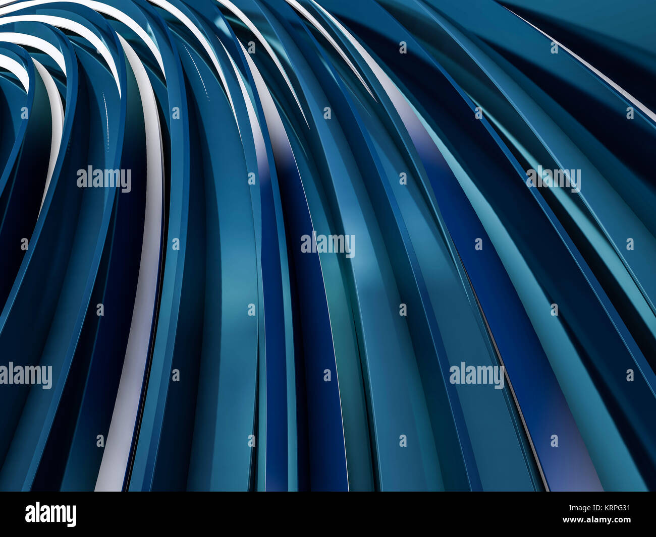 Abstract swirly shape blue background. 3D rendering Stock Photo - Alamy