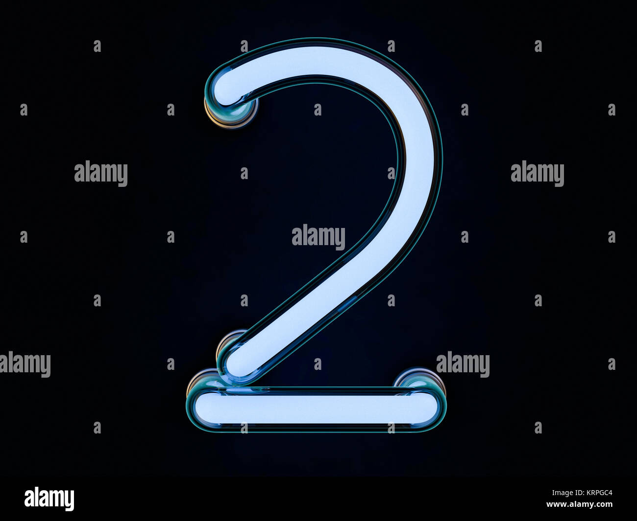 Number 2 neon hi-res stock photography and images - Alamy