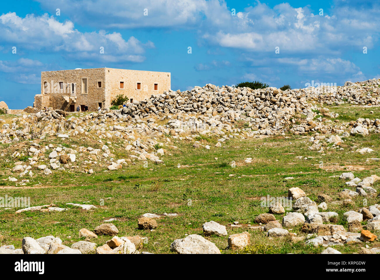 Bastion the fortress of Fortezza in Rethymno, Crete, Greece, the Wall ...