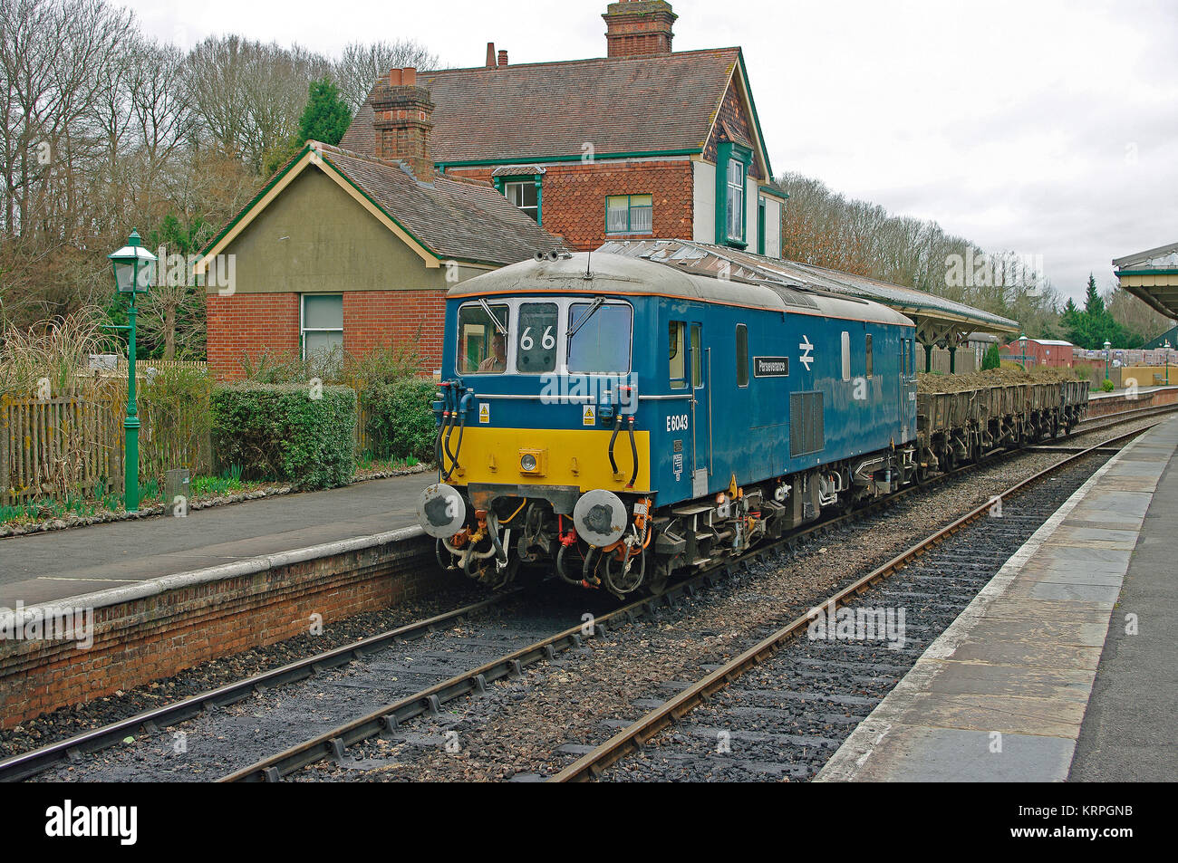 Class 73 Number E6043 Bluebell Railway Stock Photo - Alamy