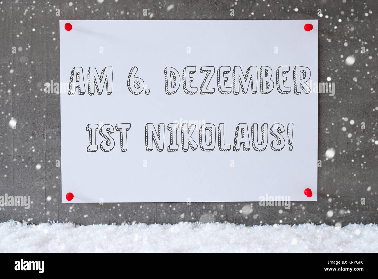 Label With German Text Am 6. Dezember Ist Nikolaus Means December 6th ...