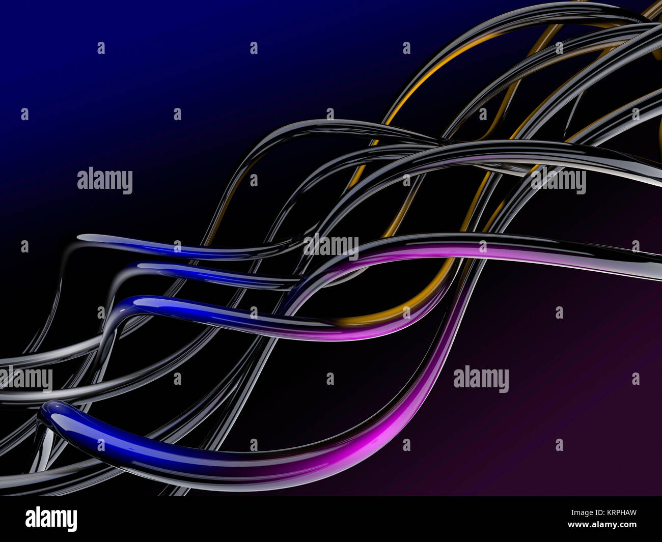 Abstract swirly colorful shape background. 3D rendering Stock Photo - Alamy