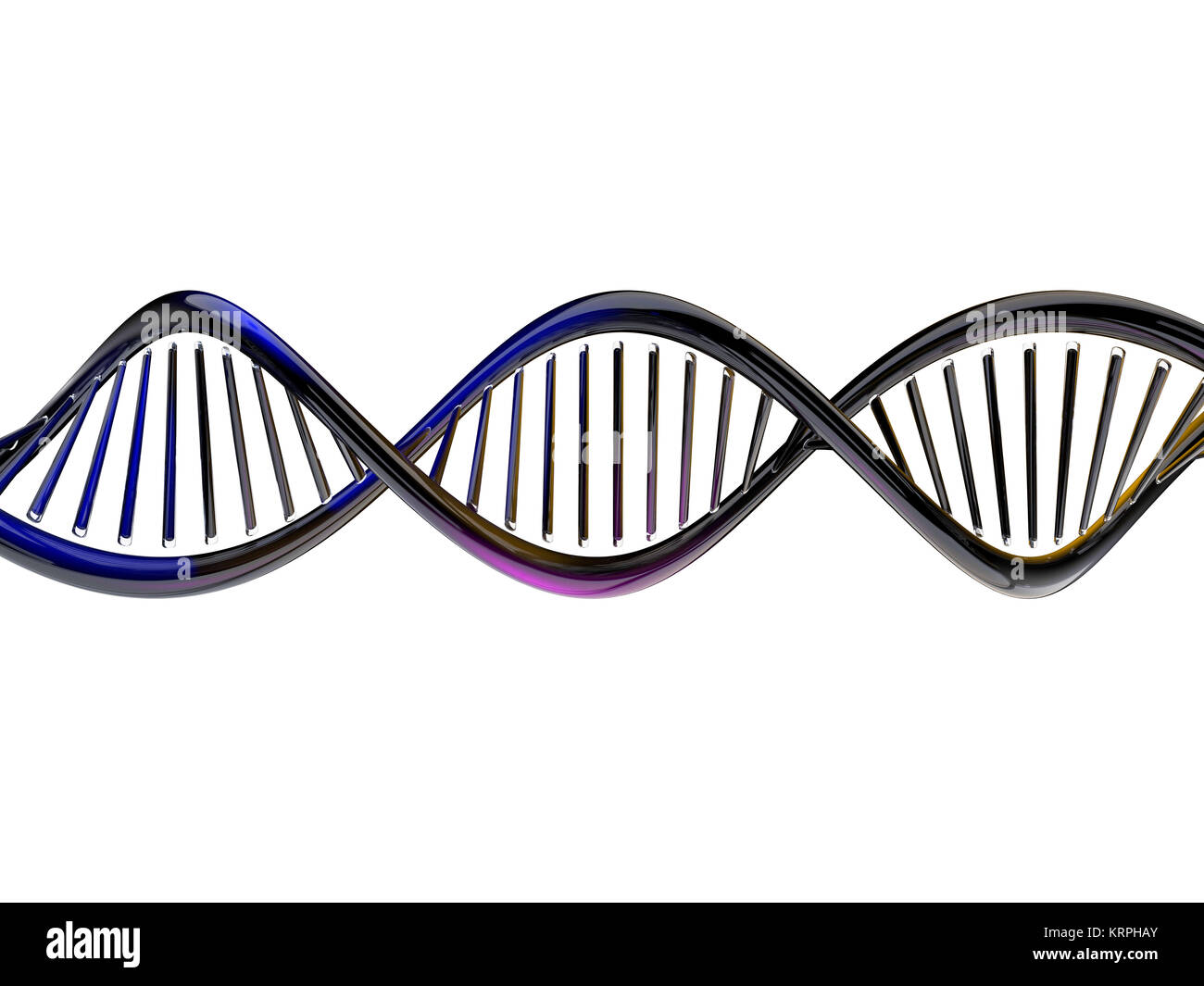 Digital illustration of a DNA model. 3D rendering Stock Photo - Alamy