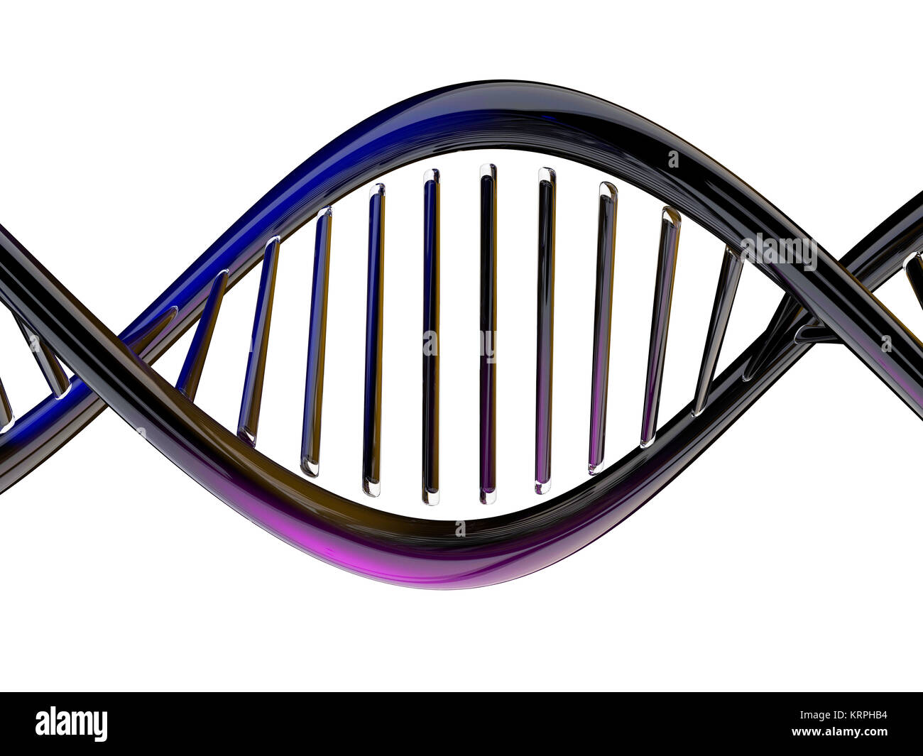 Digital illustration of a DNA model. 3D rendering Stock Photo - Alamy