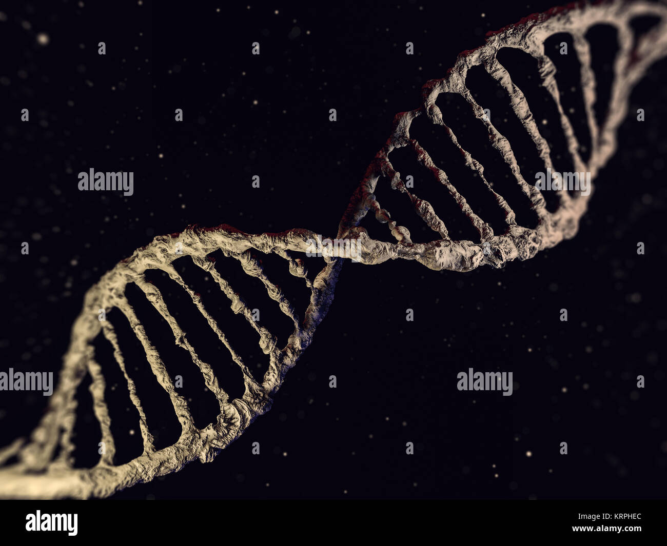 Digital illustration of a DNA model. 3D rendering Stock Photo - Alamy