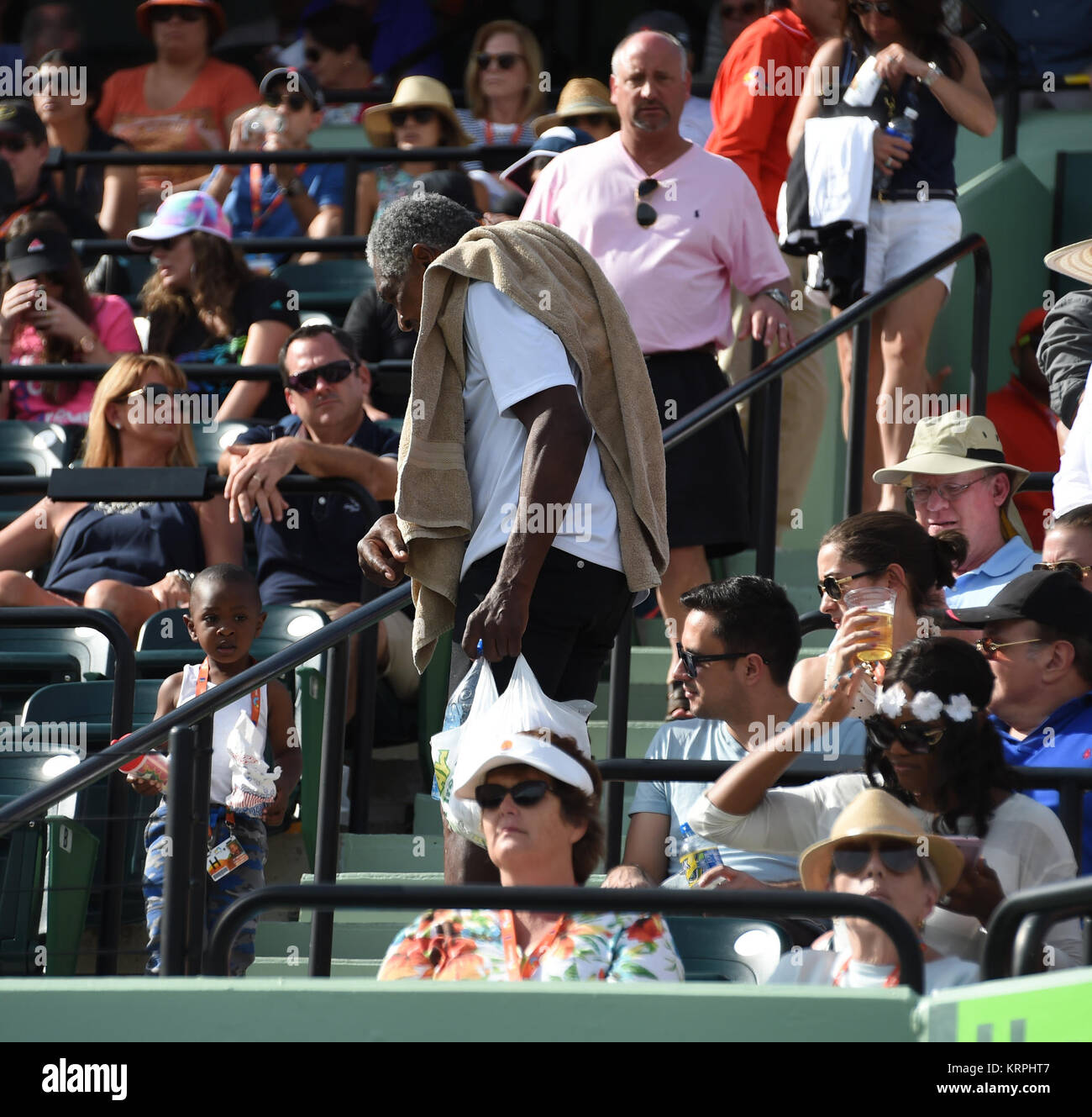 KEY BISCAYNE, FL - MARCH 27: Richard Williams, Lakeisha Graham, Dylan ...