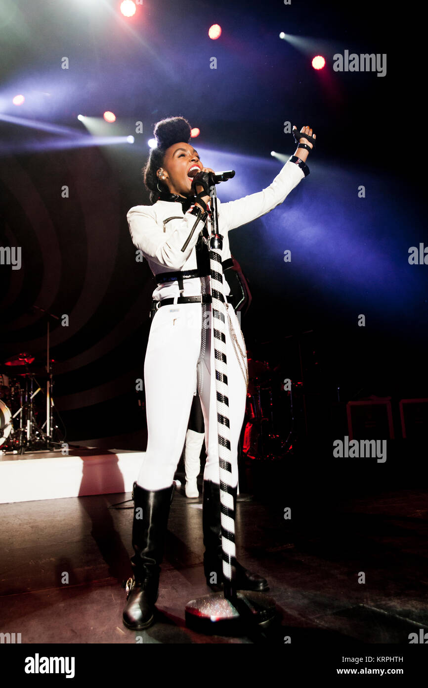 The American soul and R&B singer-songwriter Janelle Monáe performs a ...