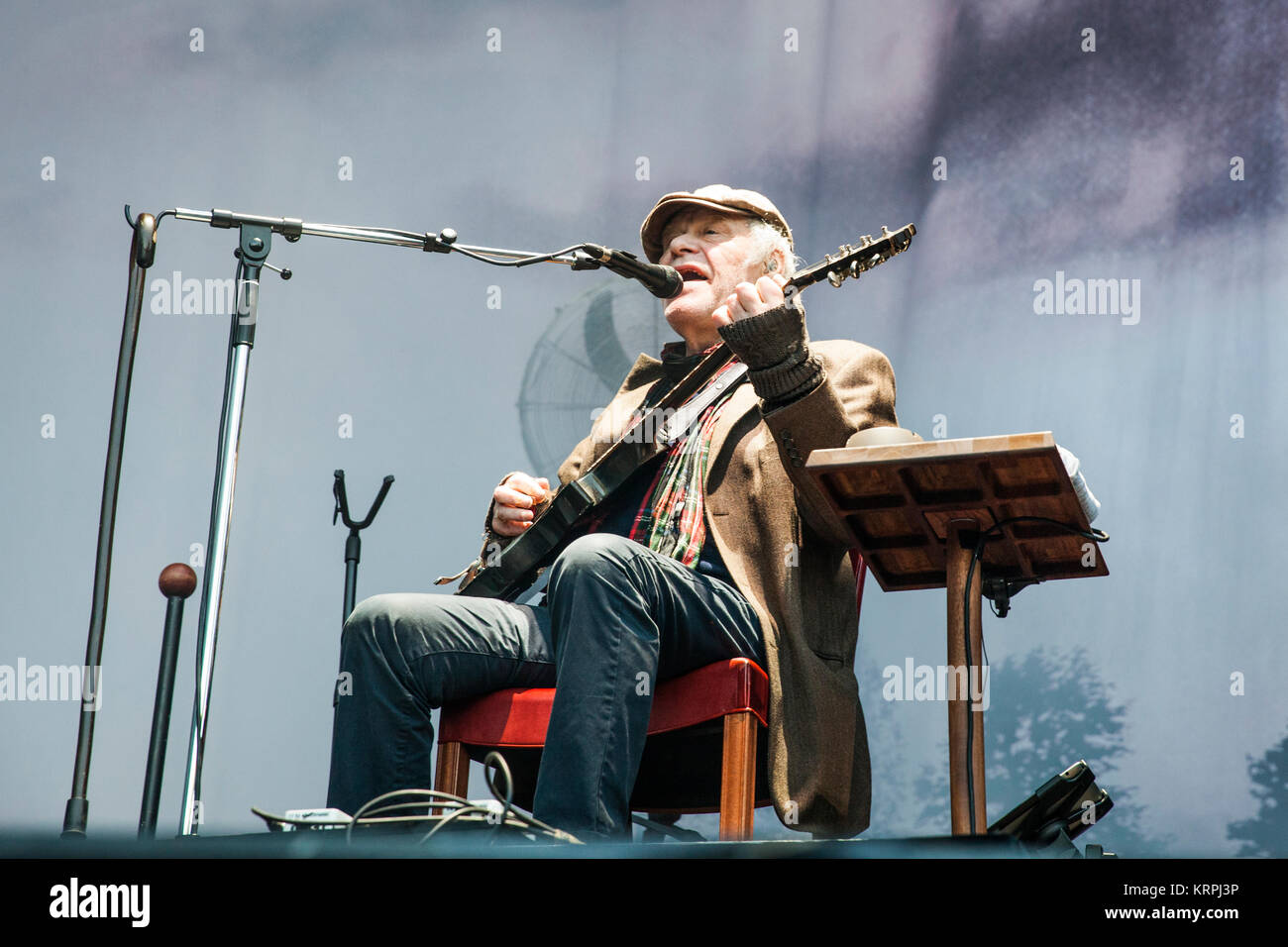 The Danish rock musician, singer and songwriter Kim Larsen performs a ...