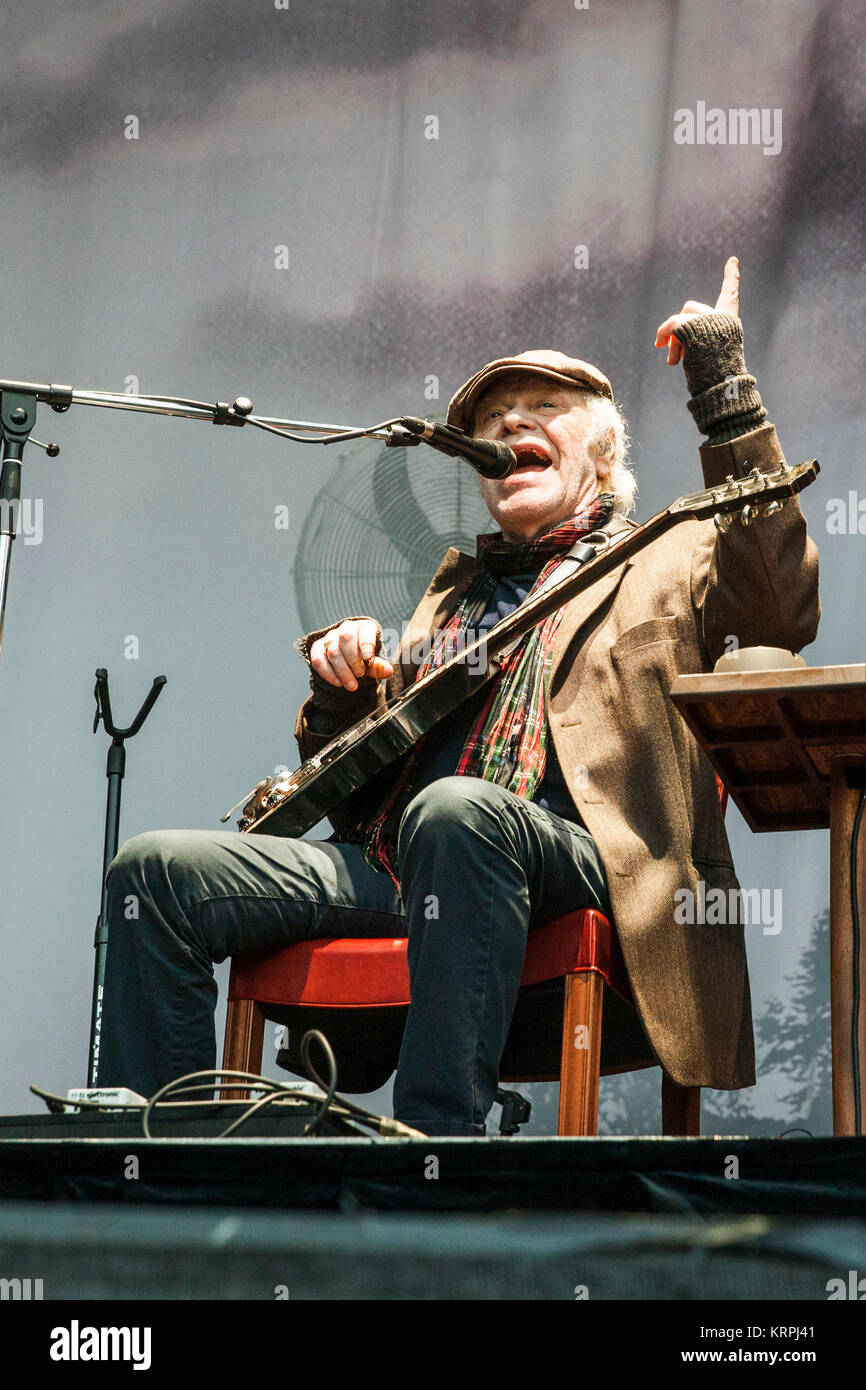 The Danish rock musician, singer and songwriter Kim Larsen performs a ...