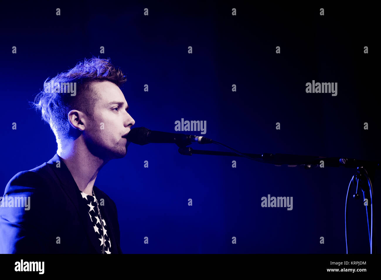 The Danish singer-songwriter and musician Mads Langer pictured at a ...