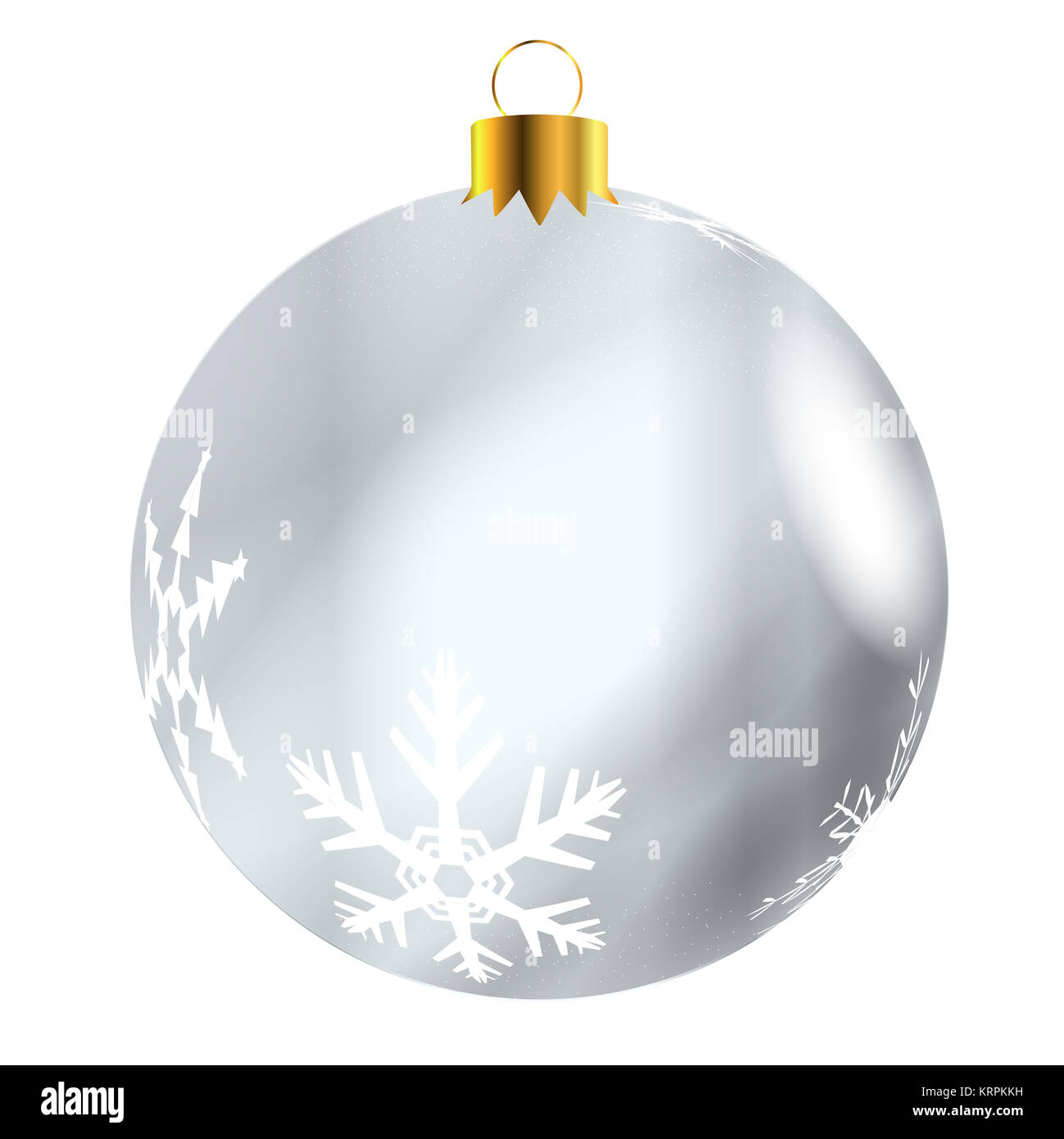 Silver Tree Decoration Stock Photo - Alamy