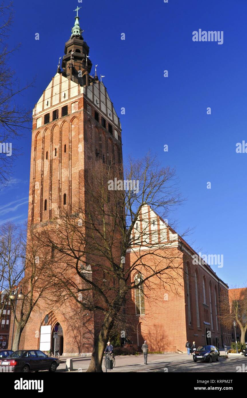 St. Nicholas Cathedral in Elblag, city in Warmian-Masurian Voivodeship ...