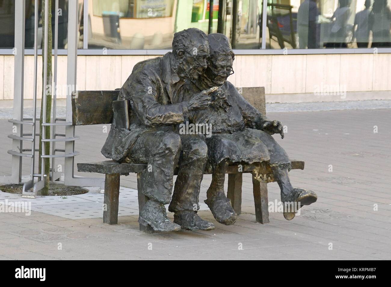 Kashubians` monument in Kaszubski Square, in Gdynia, city in Pomeranian ...