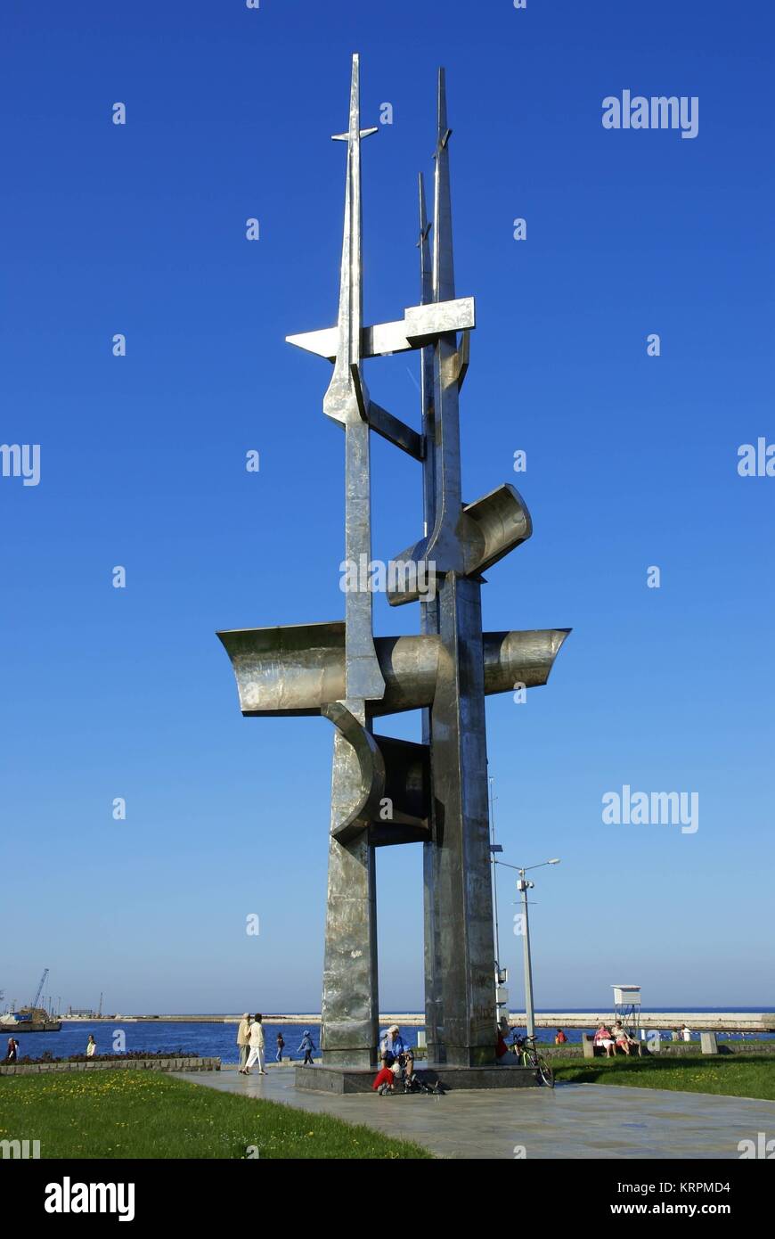 Sail Memorial Monument in Kosciuszko Square, Gdynia, city in Pomeranian ...