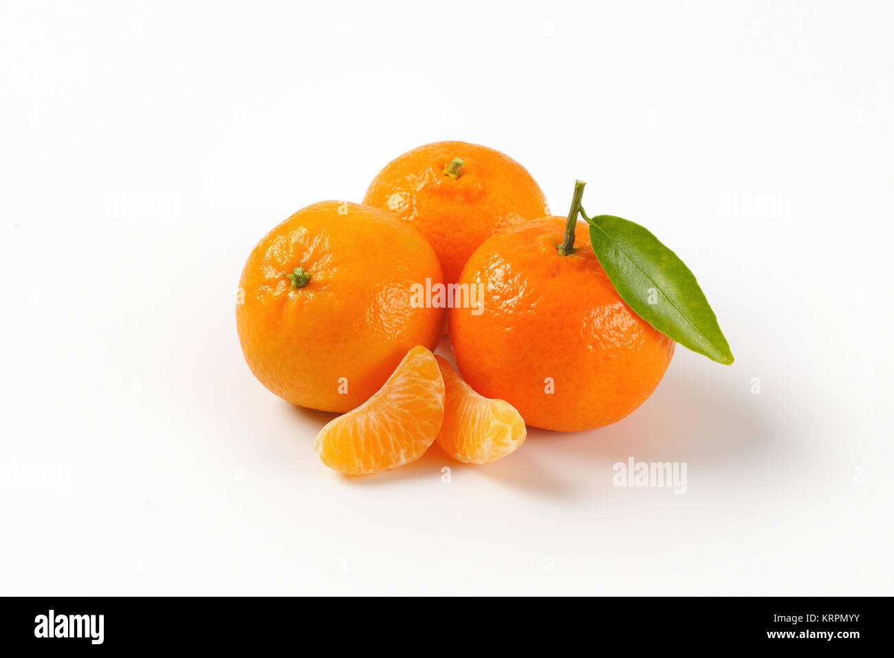 tangerines with separated segments Stock Photo - Alamy