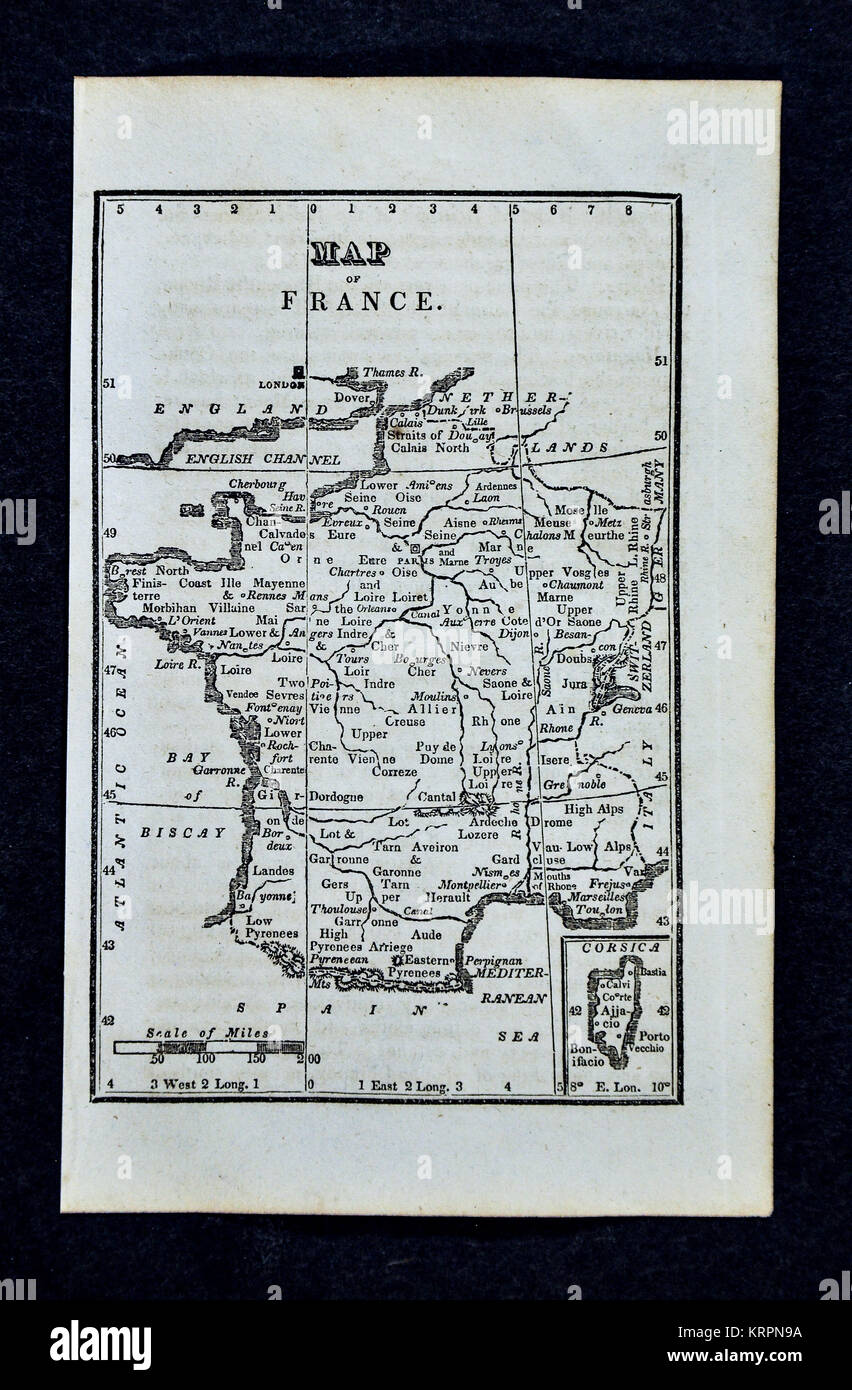 Paris map 19th century hi-res stock photography and images - Alamy