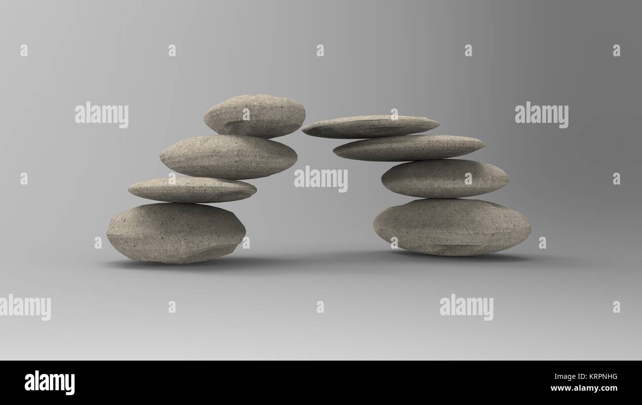 3d rendering spa stones treatment scene, zen link concepts Stock Photo ...