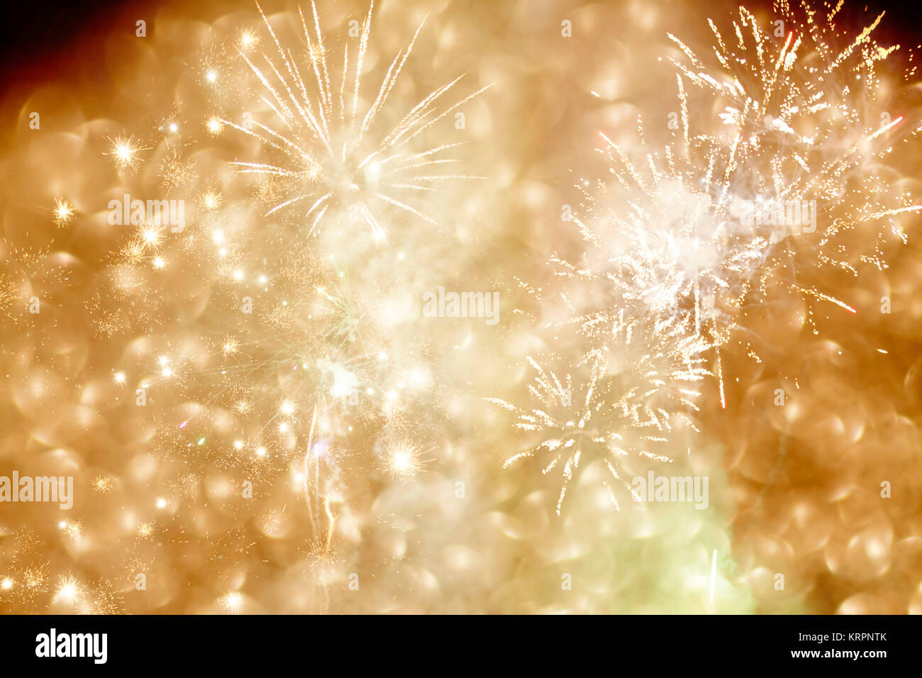 Abstract holiday background with fireworks and stars Stock Photo - Alamy
